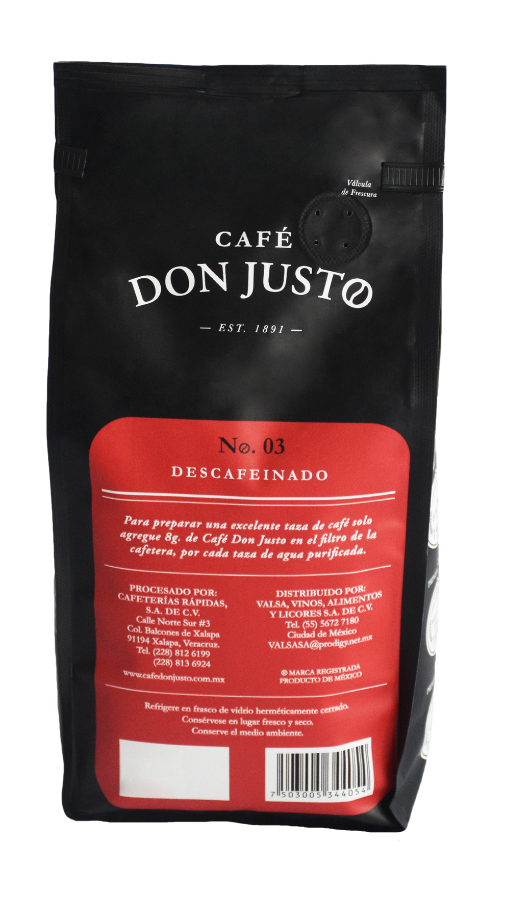 Café Don Justo No. 03 - Descafeinado Tostado Medio – Tienda Oficial ...