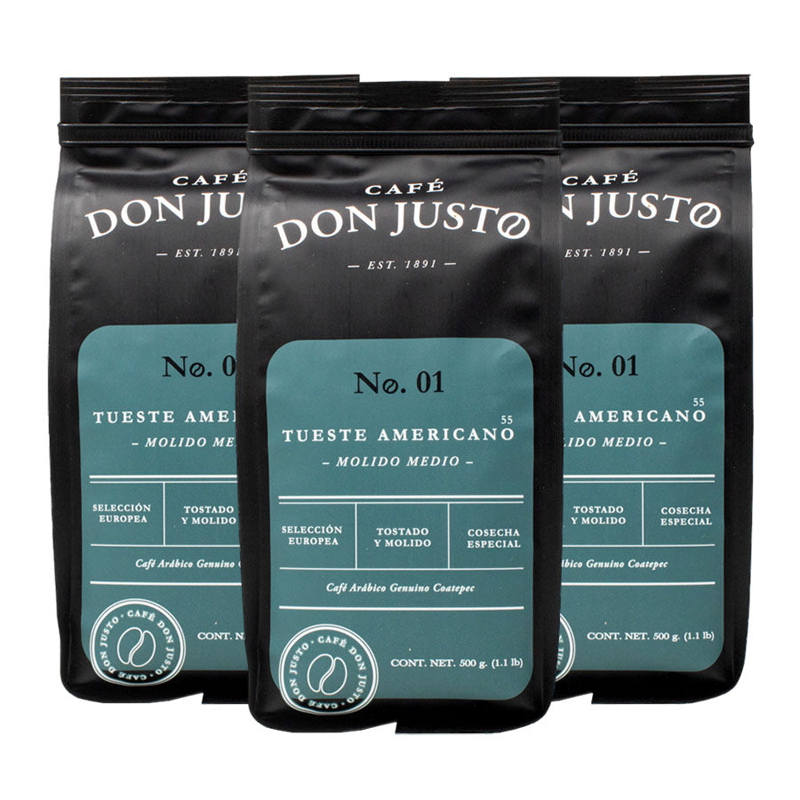 Café Don Justo No. 01 - Paquete de 3 Bolsas - Tueste Americano – Tienda ...